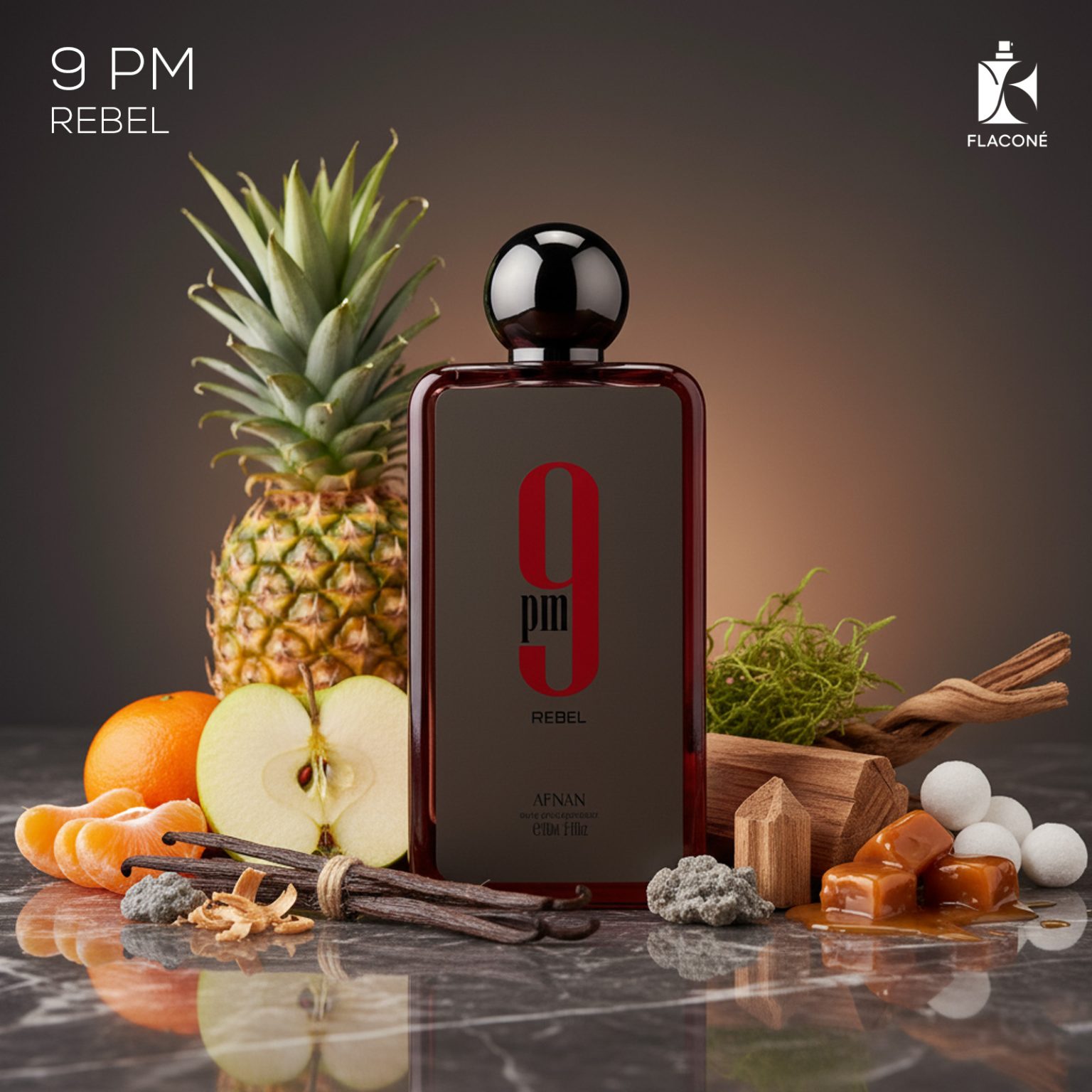 Afnan 9 PM Rebel – FlaconePerfumes
